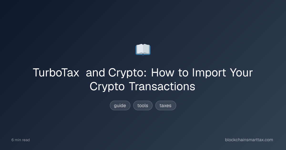TurboTax and Crypto: How to Import Your Crypto Transactions ...